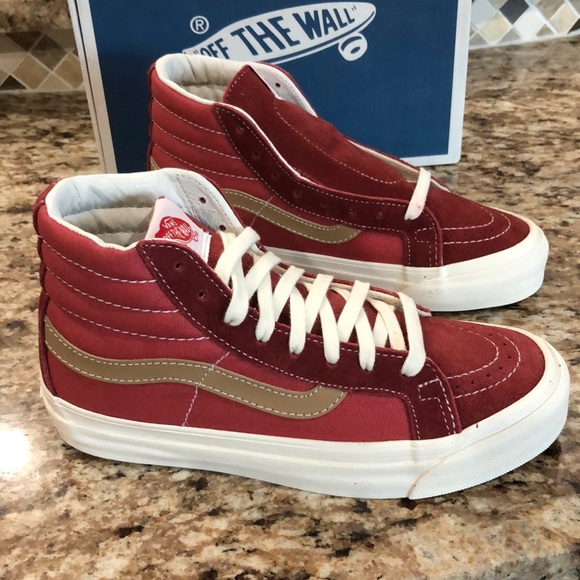 Vans | Shoes | Vans Og Sk8hi Lx Suede Canvas Sun Dried Tomato | Poshmark